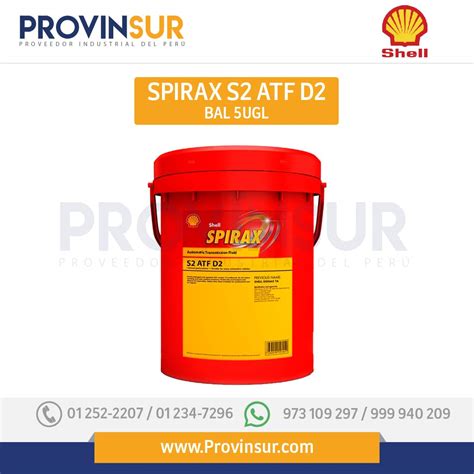 Aceite Shell Spirax S2 Atf D2 5gl Corporación Solminsa Sac