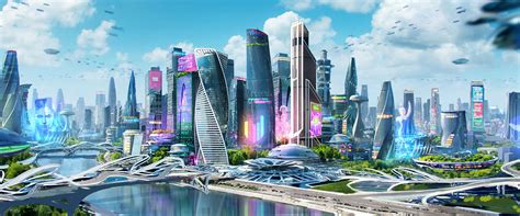 Artstation Futuristic Moscow City