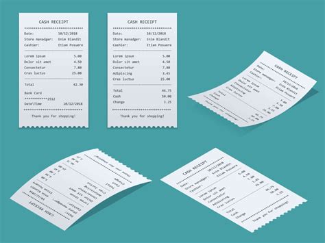 Types Of Goods Receipts Different Types Of Receipts Gumre