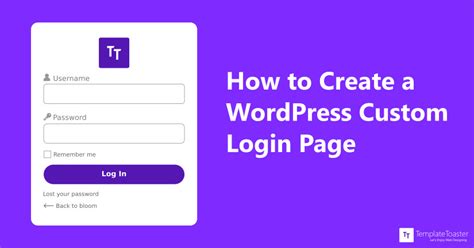 How To Create A Wordpress Custom Login Page Beginner Tutorial