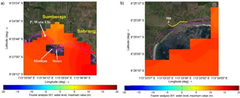 Tsunami Inundation At Watu Ulo Beach The Wave Inundation Affected The Download Scientific