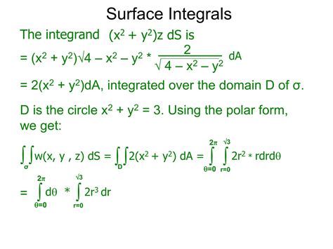 30 Surface Integrals Pptx