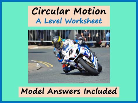 Circular Motion Worksheet A Level Physics Teaching Resources