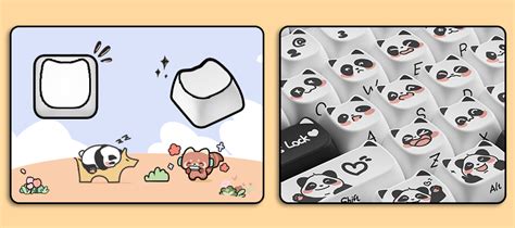 Panda Mao Keycap Set142 Key Akko Official Global Site