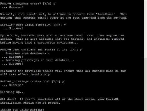 securing mysql server mariadb with mysql secure installation yallalabs