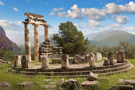 The Circular Delphi Tholos Temple Photograph By Funkystock Fine Art America
