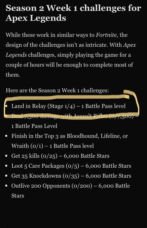 This Was The First Ever Battle Pass Challenge For Apex Legends R