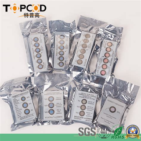 China Brown To Azure Hic Humidity Indicator Card With Non Cobalt Pcb Used China Chemical Hic
