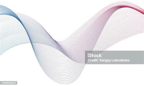 디자인을 위한 추상 다채로운 웨이브 요소 디지털 주파수 트랙 이퀄라이저 양식화된 라인 아트 배경입니다 벡터 그림입니다 혼합 도구를 사용하여 만든 선으로 물결 모양 곡선 물결