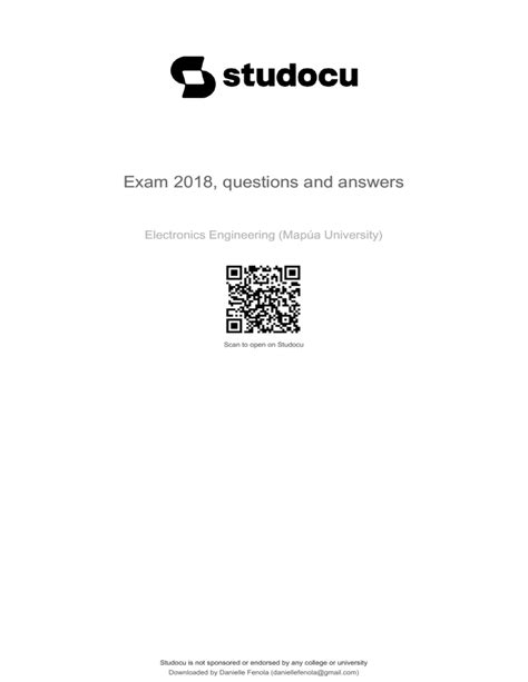 Electronics Engineering Exam Questions And Answers