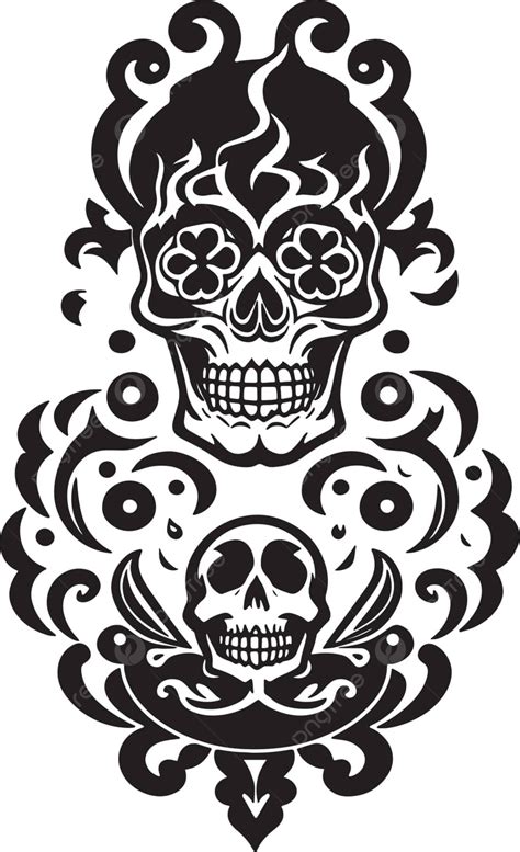 Skull Tattoo Template