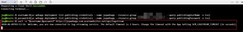 How To Stream Kudu Logs In Azure Webapp Using Azure Ad Authentication