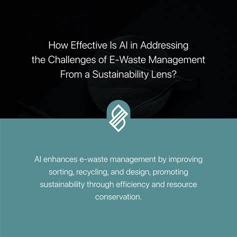 How Effective Is AI in Addressing the Challenges of E-Waste Management ...