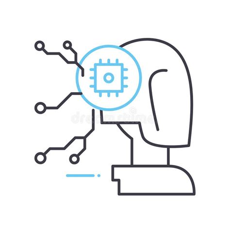 Artificial Intelligence Line Icon Outline Symbol Vector Illustration