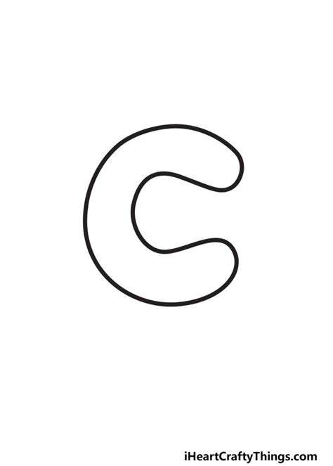Bubble Letter C Draw Your Own Bubble C In 6 Easy Steps
