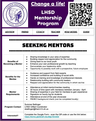 High School Mentorship Program Logan Hocking Local School District