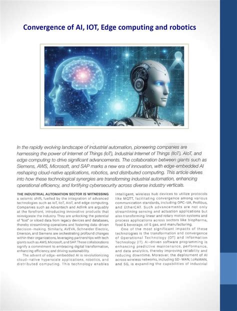 Convergence Of Ai Iot Edge Computing And Robotics Smt Asia