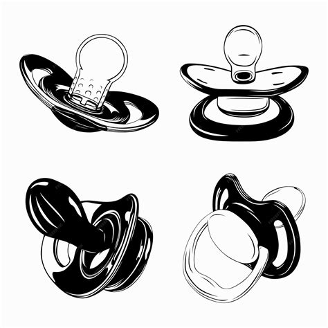 Premium Vector Pacifiers
