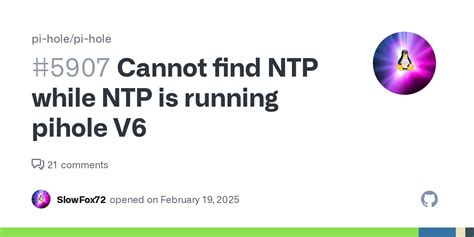 Cannot Find Ntp While Ntp Is Running Pihole V6 · Issue 5907 · Pi Hole