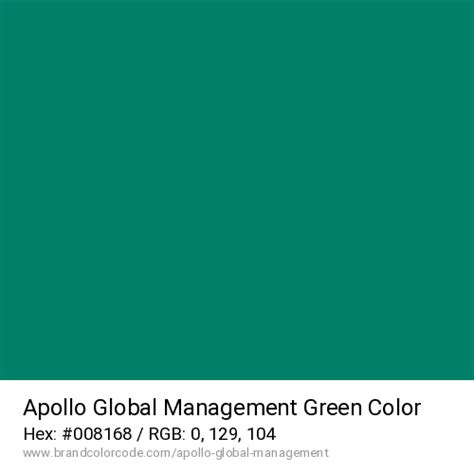 Apollo Global Management Brand Color Codes