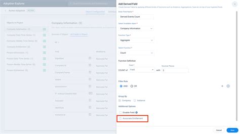 Fields And Derived Fields In Object Gainsight Inc