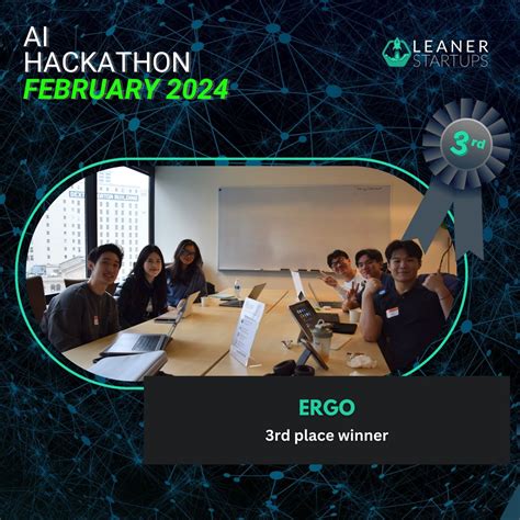 leaner startups on linkedin ai hackathon ergonomics ml