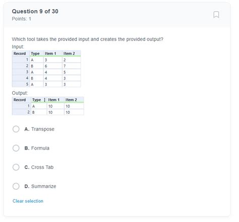 Solved Having Applied A Cross Tab Tool Which Tool Will Then