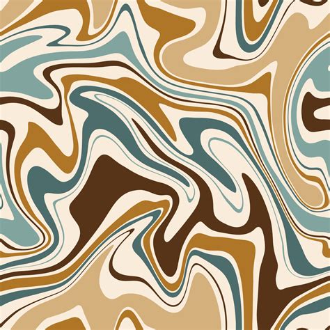 Seamless Vector Pattern With Groovy Psychedelic Weaves Abstract Weaves Seamless Vector Pattern