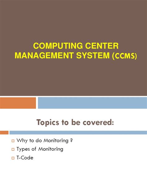 computing center management system ccms download free pdf