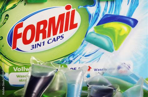 Viersen Germany March Closeup Of Box Lidl Discounter Formil Washing Detergent Caps