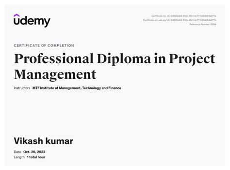 Vikash Kumar On Linkedin Projectmanagement Udemy Certification Professionaldevelopment