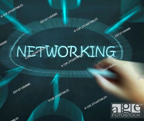 Networking Diagram Means Making Contacts And Connections Stock Photo Picture And Low Budget