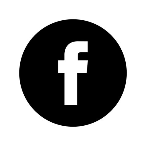 Facebook Black White Icon