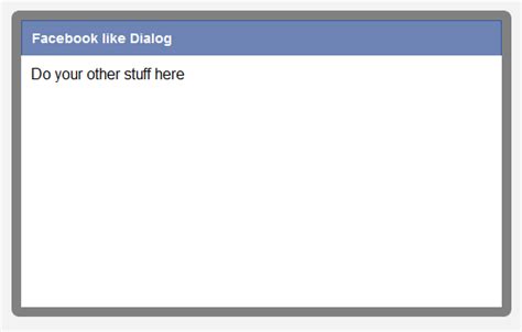 JQuery Modal Window Facebook Style Jaspreet Chahal