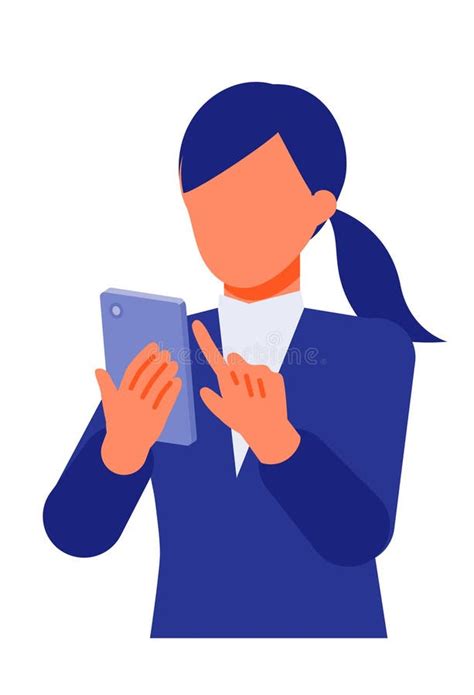 Working Woman Concept For Problem Solving Woman Cartoon Character People Face Profiles