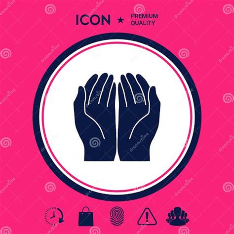 Open Hands Icon Stock Vector Illustration Of Showing 117236835