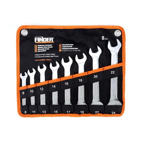 8pcs Double Open End Spanner Set Finder Tool