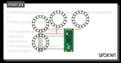 Blink With CircuitPython Copy Wokwi ESP STM Arduino Simulator