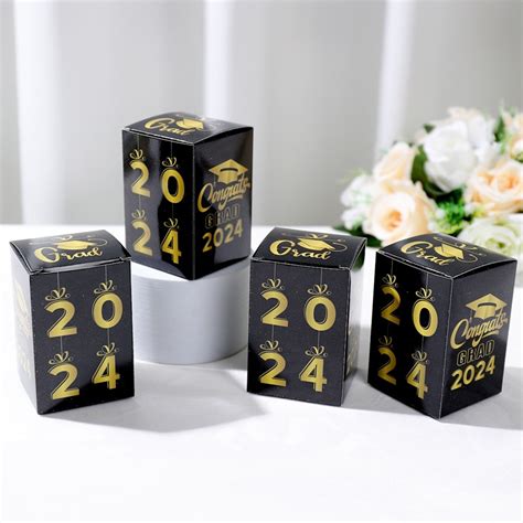 6pcsset Graduation Theme Candy Box Congrats Grad 2024 Party Favors