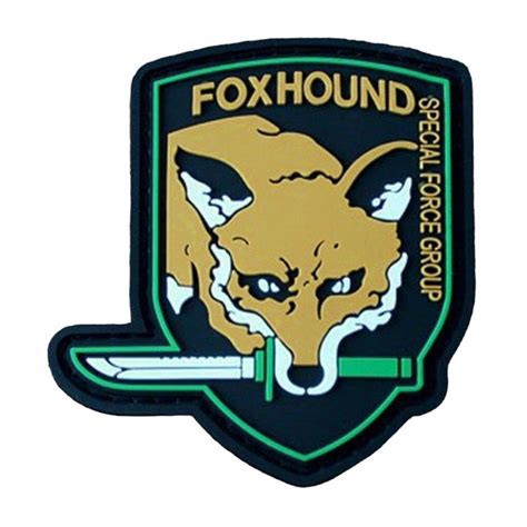 Metal Gear Solid Velcro Patch Foxhound Special Forces Group Velcro Pat