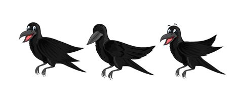 Premium Vector A Crow With A Big Beak And A Big Beak