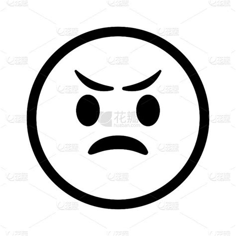 悲伤的脸。emoji图标矢量。表情符号的迹象。负面情绪。矢量插图。素材 花瓣网