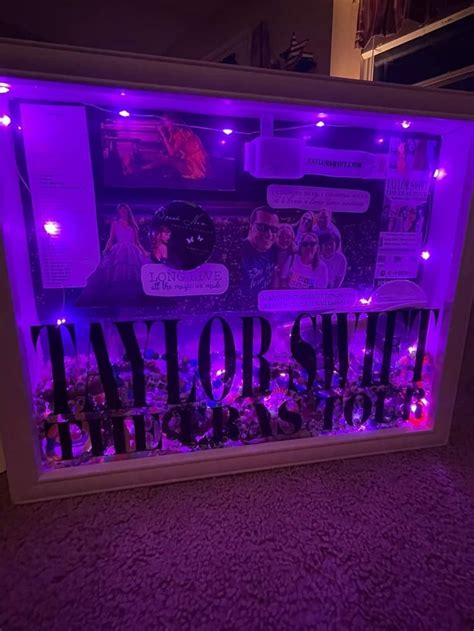 taylor swift memory box concert memorabilia and birthday party ideas
