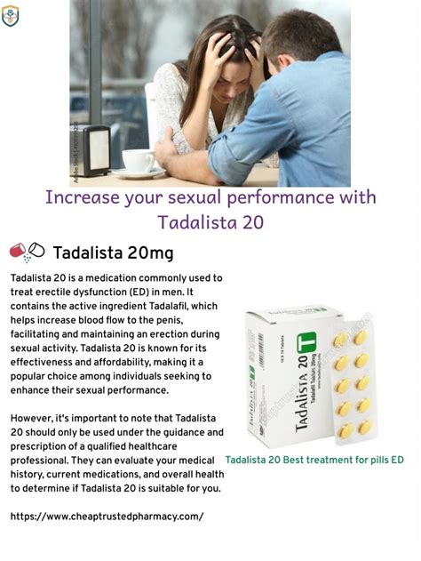 Ppt Increase Your Sexual Performance With Tadalista 20