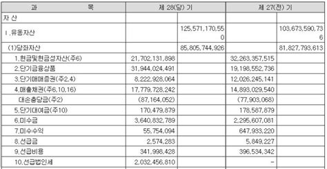 대차대조표 손익계산서 네이버 블로그