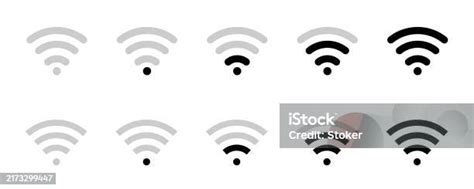 와이파이 아이콘 원격 인터넷 액세스를 위한 Wifi 아이콘 기호 벡터 일러스트 레이 션 가상현실에 대한 스톡 벡터 아트 및 기타 이미지 Istock