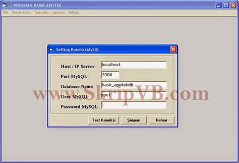 Program Aplikasi Apotek Berbasis Visual Basic 6 Dan Mysql Untuk Skripsi Teknik Informatika