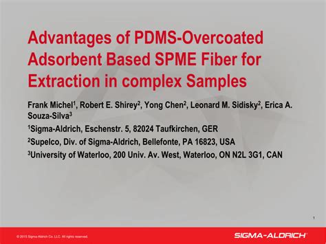 Pdf Advantages Of Pdms Overcoated Adsorbent Based Spme Fiber For