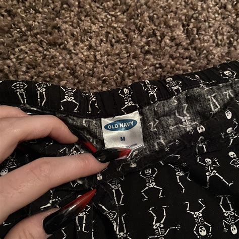 Cute Skeleton Baggy Pajama Pants No Stains But Depop
