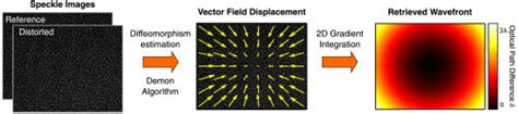 wavefront reconstruction from distorted speckle maps the speckle